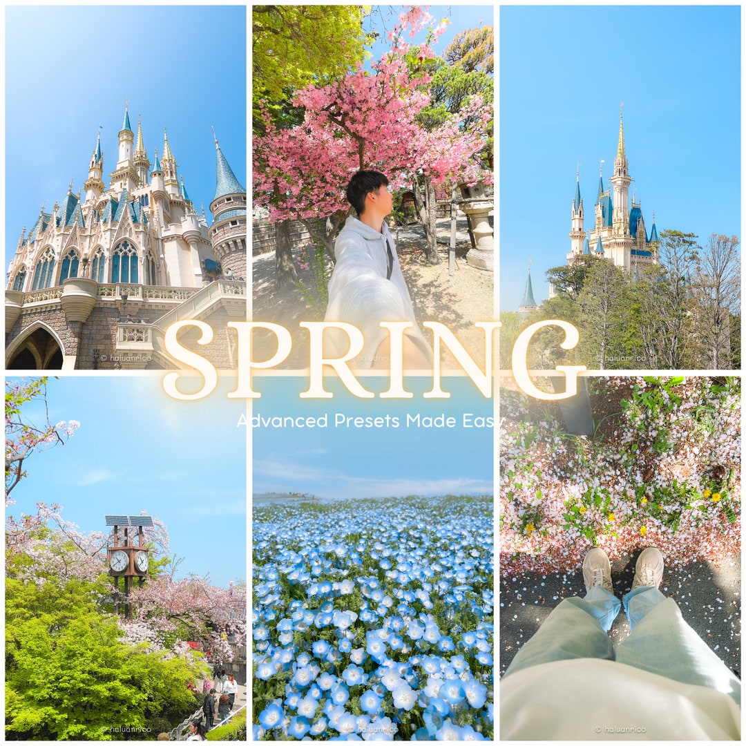 20 SPRING Mobile Lightroom LR Presets Dreamy Vibes Sakura Blooming ...