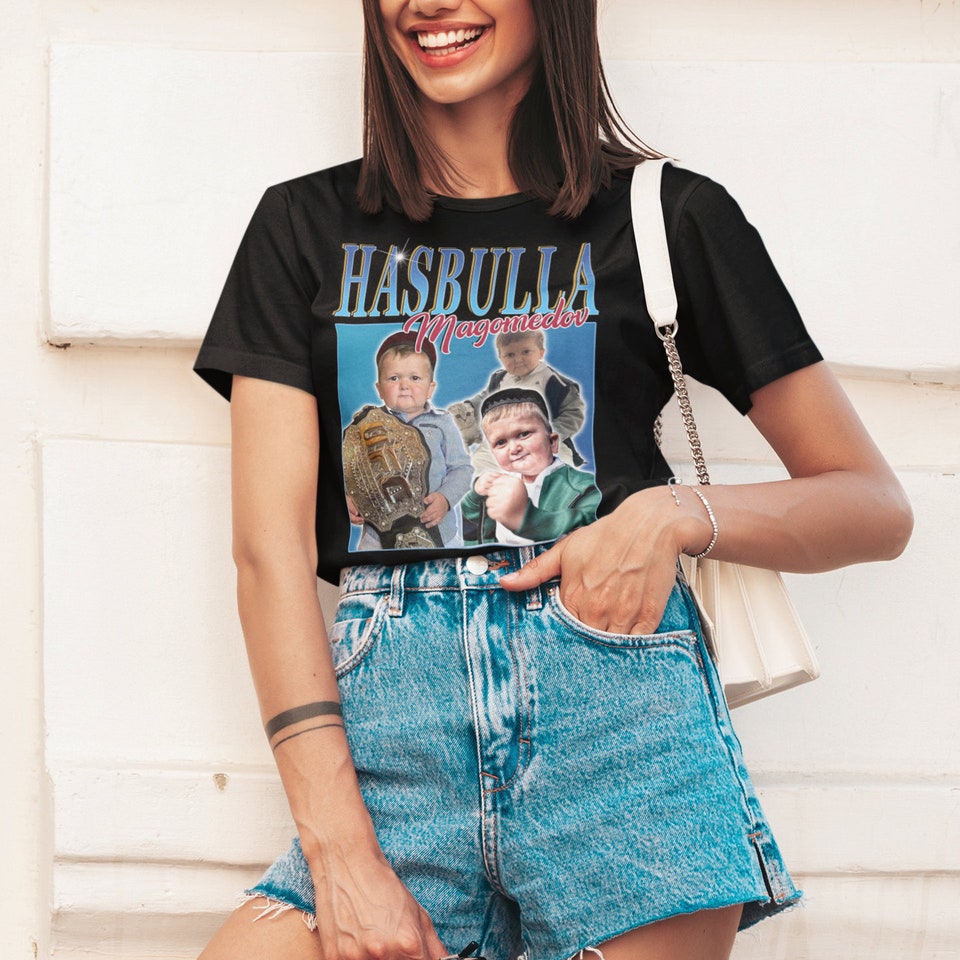 Hasbulla Magomedov Homage Vintage T-Shirt, Tiktok Star Shirt, Hasbulla ...