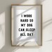 Digital Download I Work Hard so My Pet Poster Cheeky Wall Art Dog Quote ...