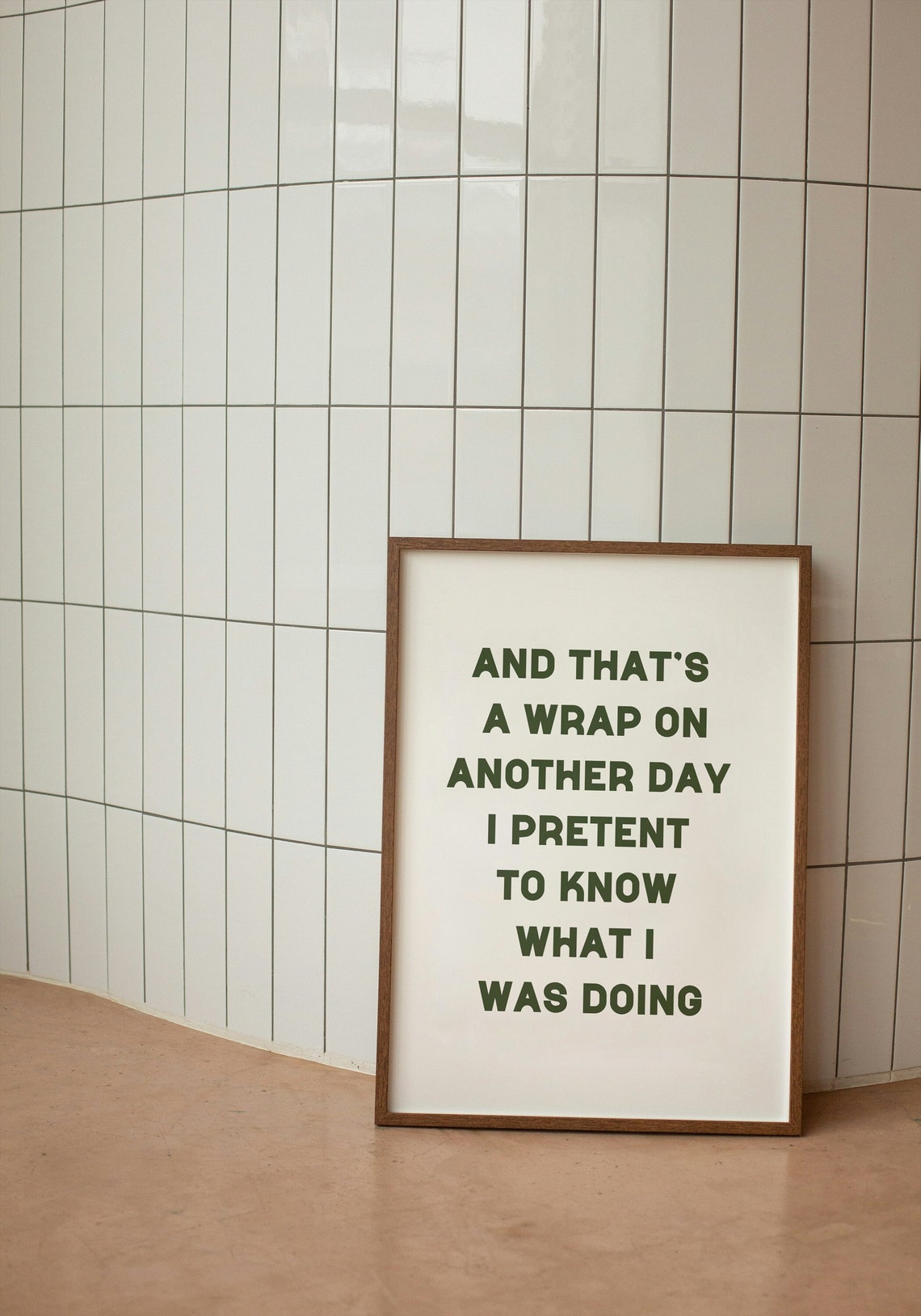 Digital Download and That's A Wrap Cheeky Wall Art Funny Print Quote ...