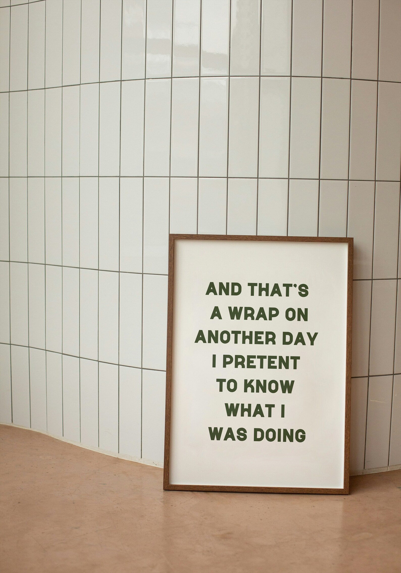 Digital Download and That's A Wrap Cheeky Wall Art Funny Print Quote ...