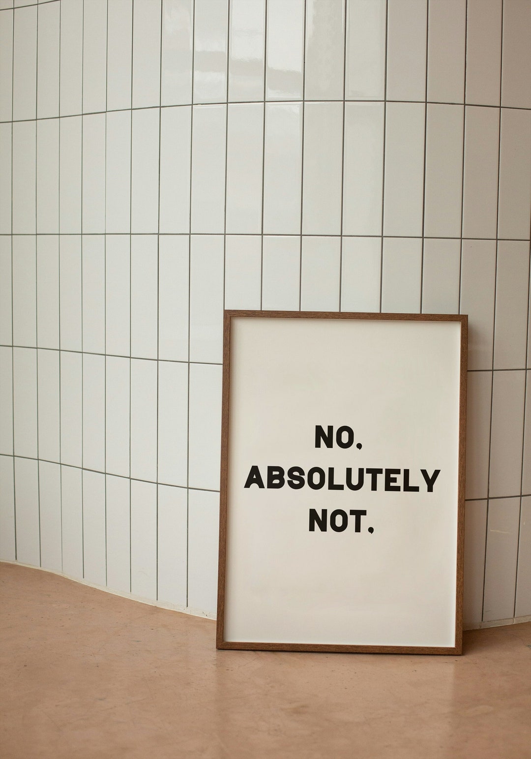 Digital Download No. Absolutely Not Cheeky Wall Art Funny Print Quote ...