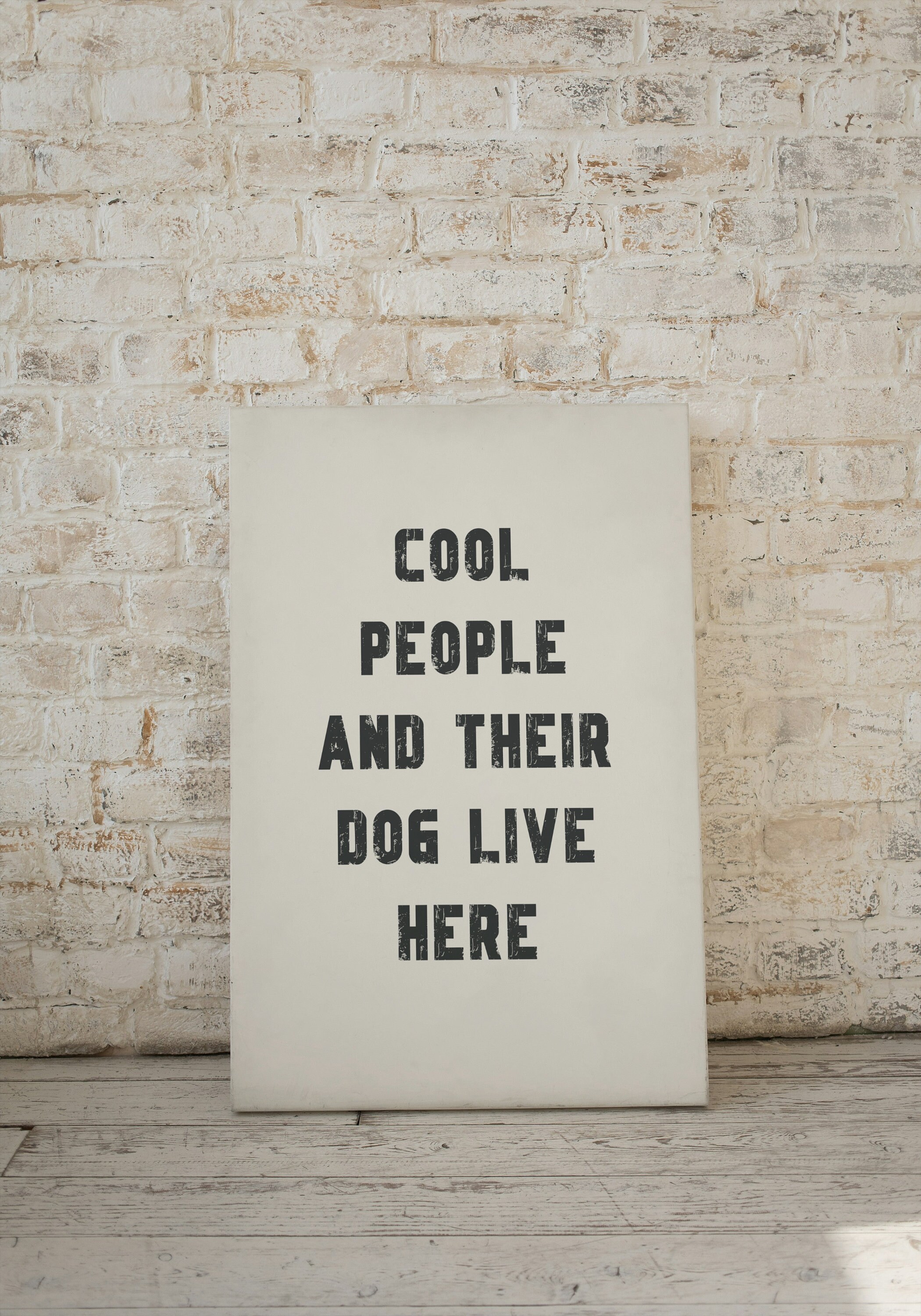 Digital Download Cool People Pet Poster Cheeky Wall Art Dog Quote Home ...