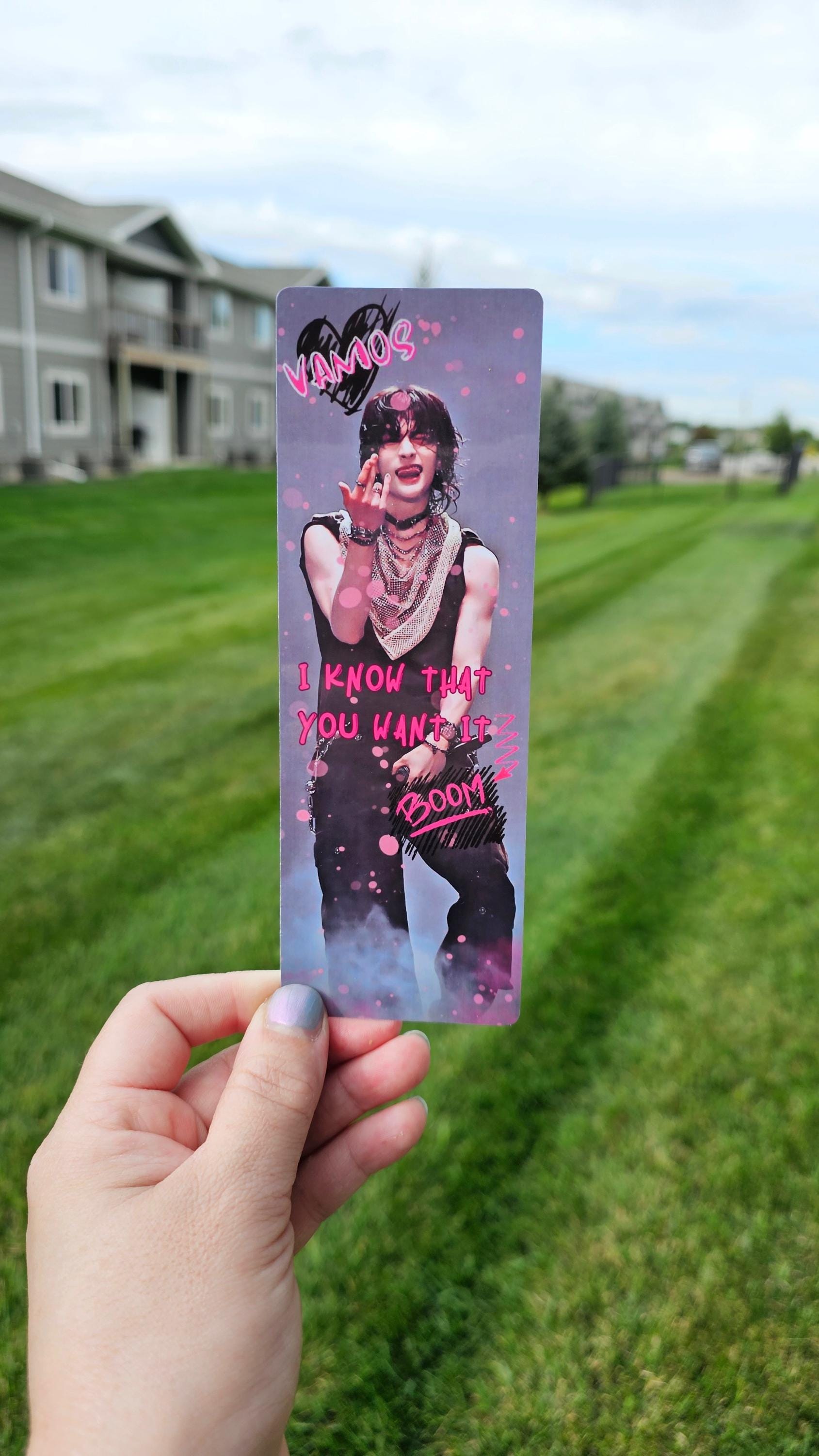 Stray Kids Hyunjin Chk Chk Boom Lyric / Skz Laminated Bookmark ...