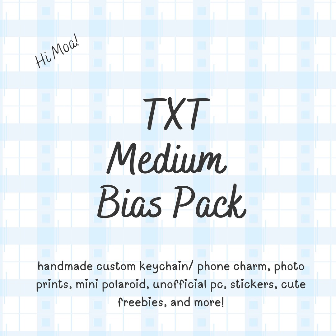 MEDIUM TXT Bias Pack Handmade Custom Keychain / Phone Charm/ Kpop ...