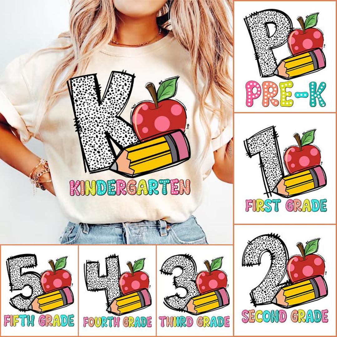 Retro Back to School Bundle, Kindergarten, First Day of School, School ...