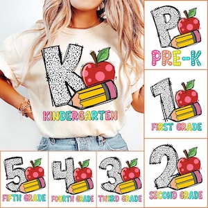 Retro Back to School Bundle, Kindergarten, First Day of School, School ...