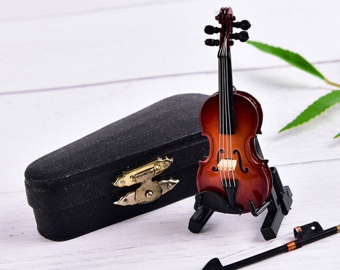 Decorative Miniature Musical Instrument, Mini Violin Miniature Musical ...