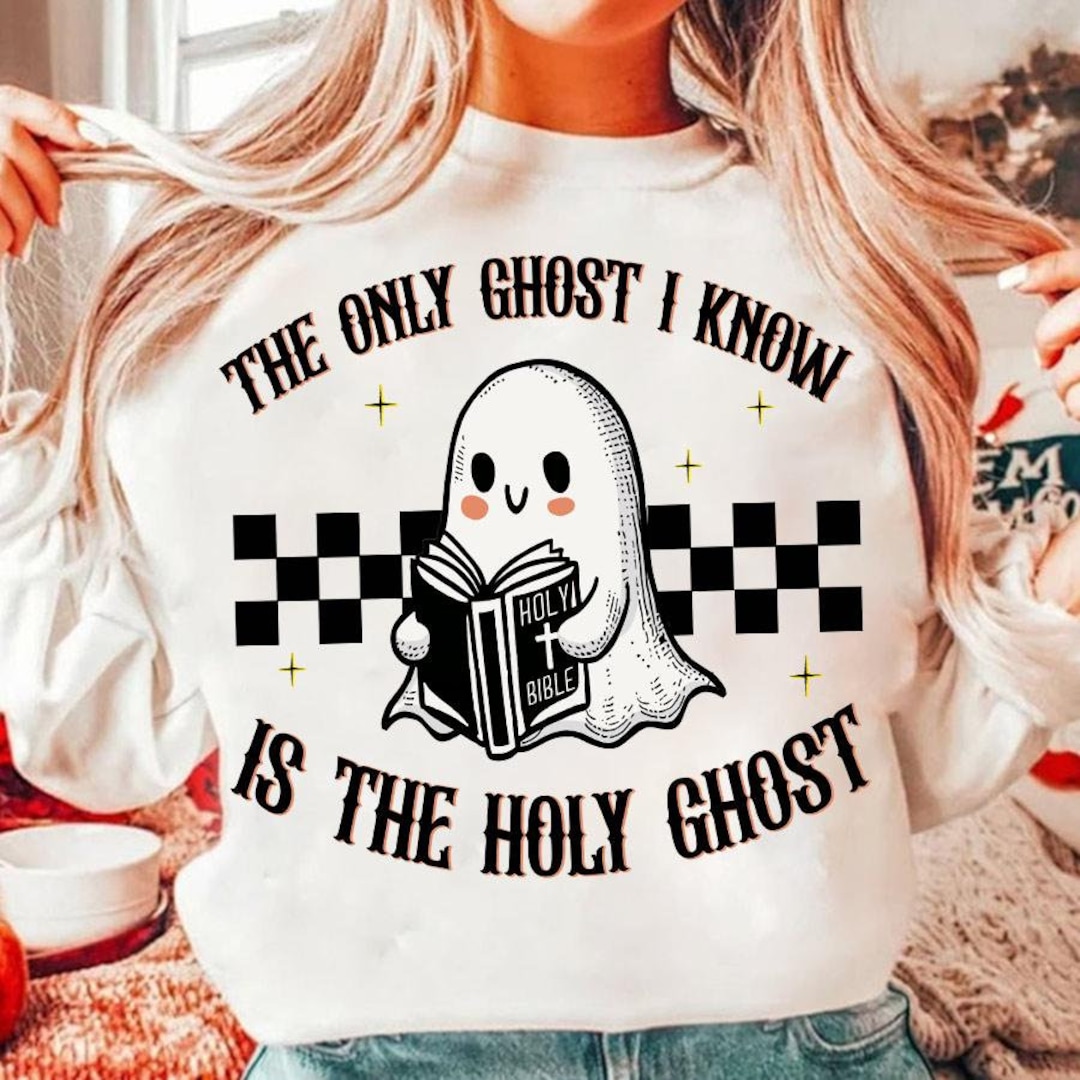 The Only Ghost Png, I Know is the Holy Ghost Png, Retro Halloween Png ...