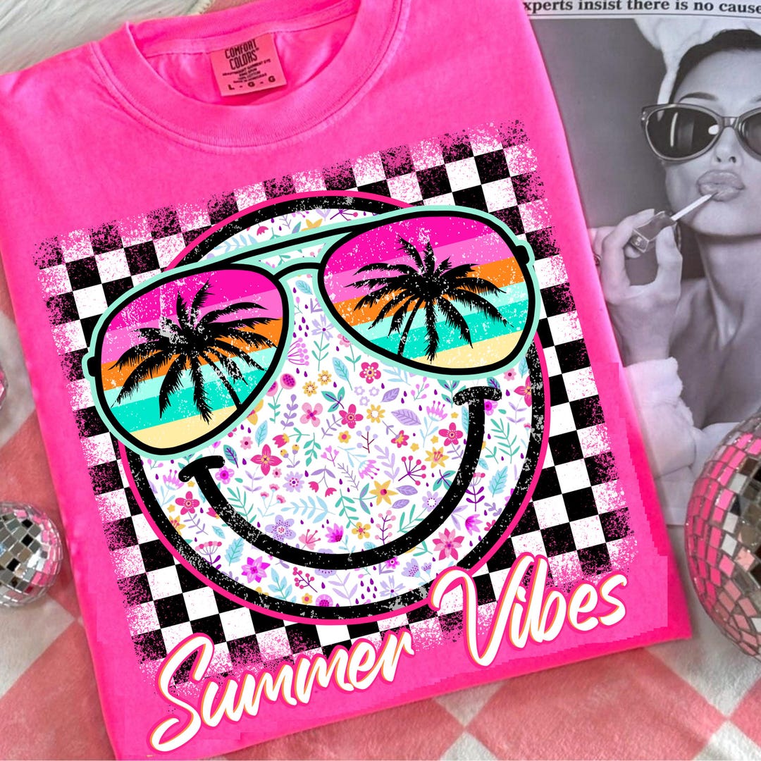 Summer Ditsy Floral Smile Png, Paradise Flower Summer Smile Face ...