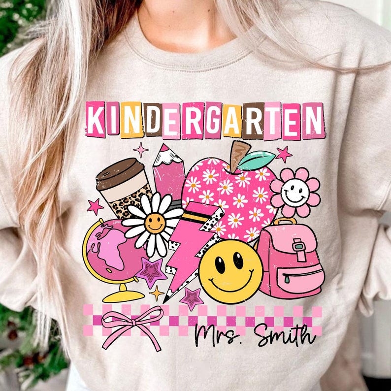 Retro Coquette Back to School Bundle, Kindergarten, First Day of School ...