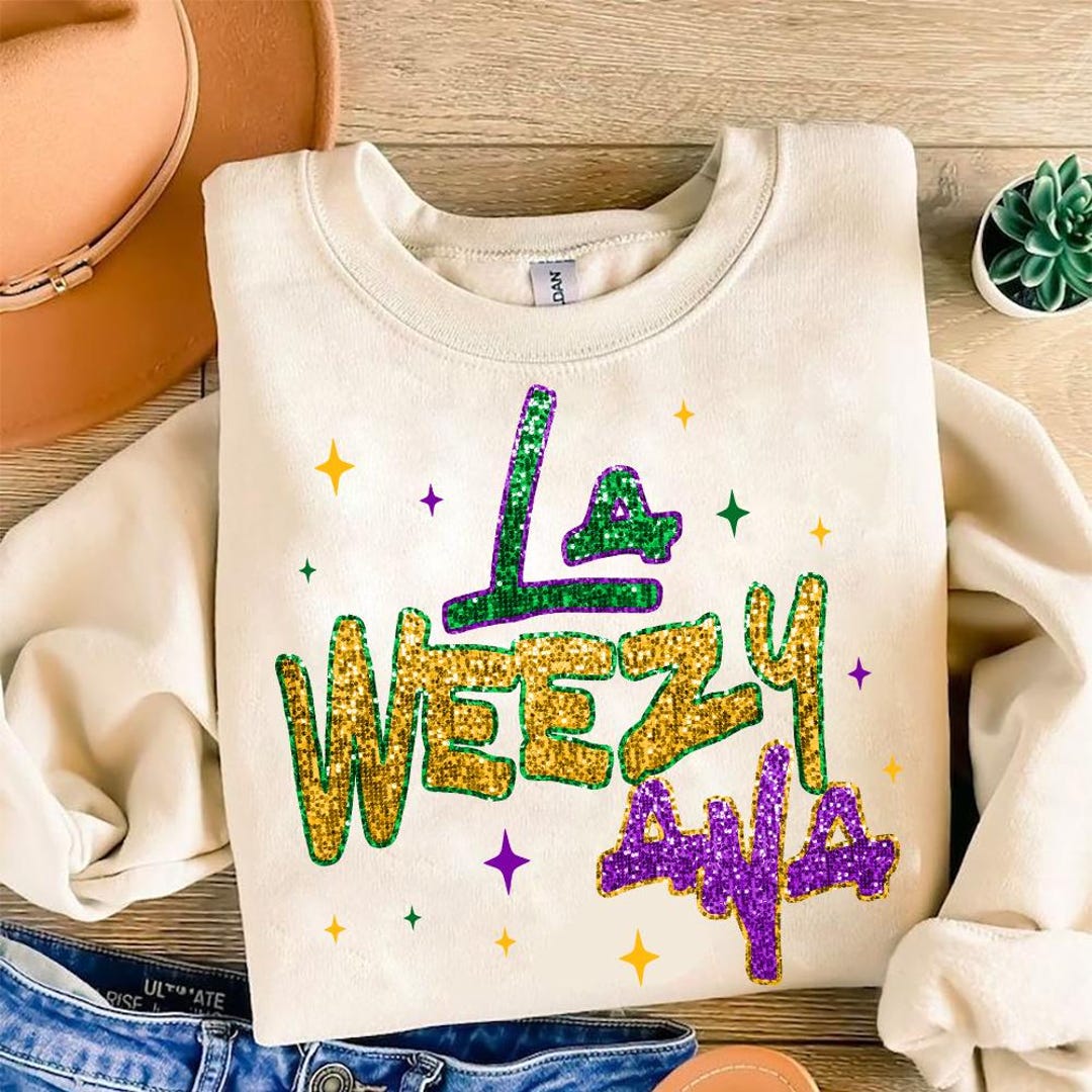 La Weezy Ana Png, Mardi Gras Png Sublimation, Glitter Mardi Gras 2024 ...