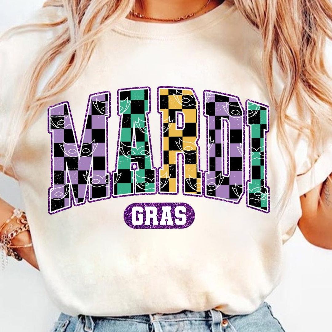 Mardi Gras Checkered Png, Retro Mardi Gras Png, Retro Mardi Gras Png ...
