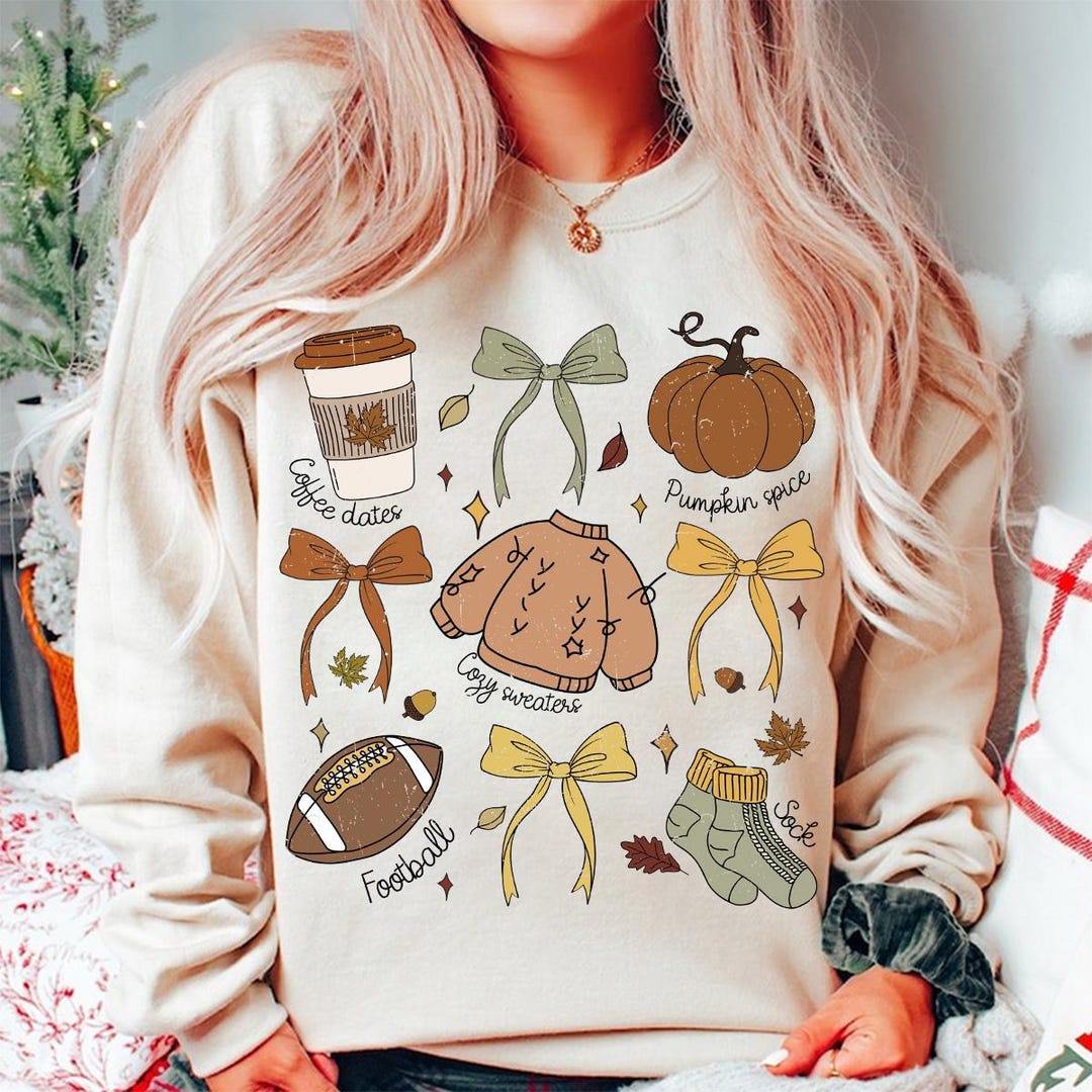 Fall Coquette PNG, Sweater Weather PNG, Autumn Girly Png, Fall ...