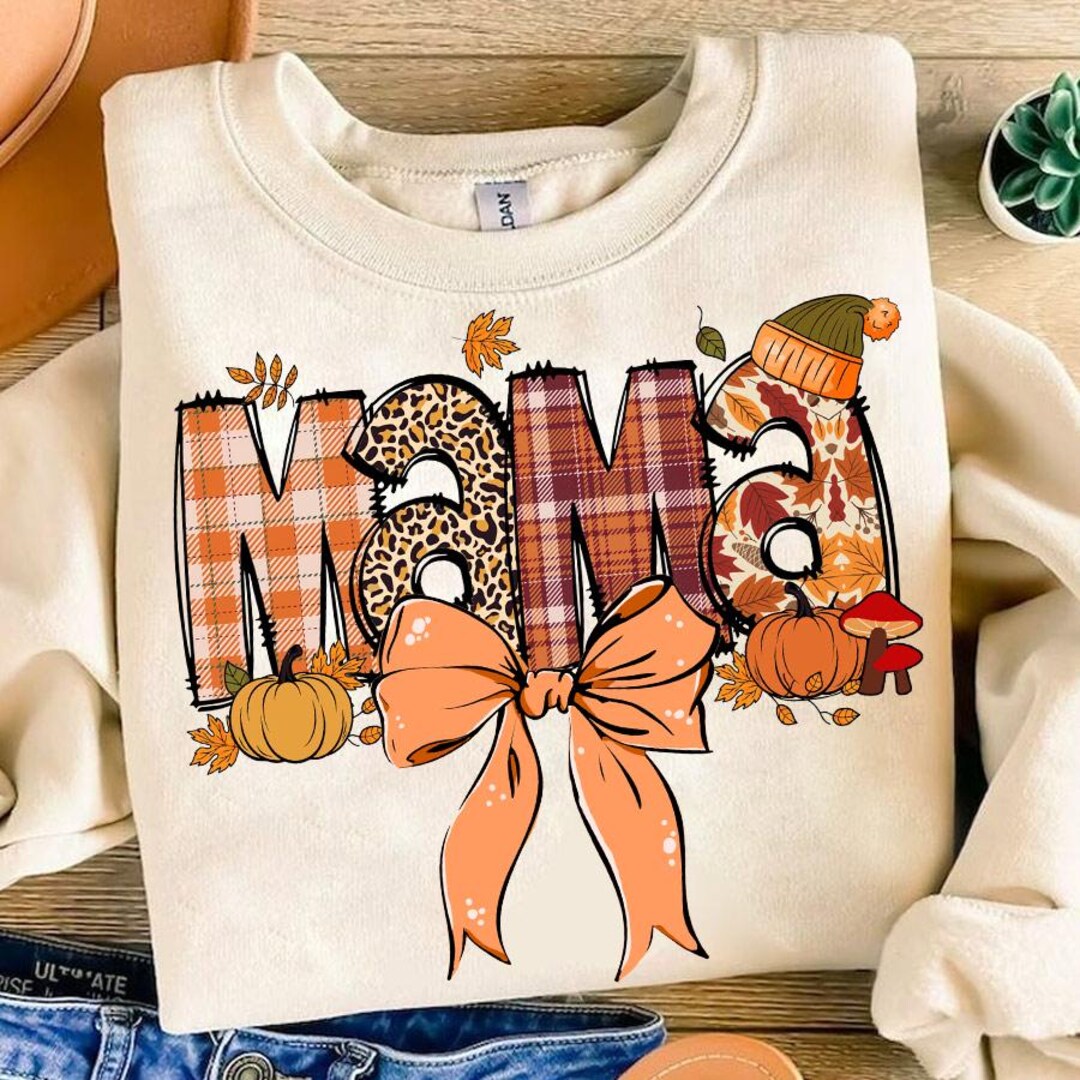 Fall Mama PNG, Fall Mama Coquette Pumpkin, Fall Vibes Png, Autumn ...