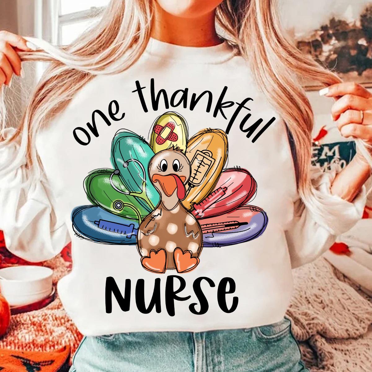 One Thankful Nurse Png, Nurse Thanksgiving Png, Thanksgiving Png, Nurse ...