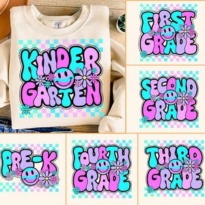 Retro Back to School Bundle, Kindergarten, First Day of School, School ...