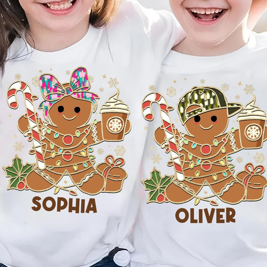 Personalized Christmas Gingerbread Png, Custom Boy/girl Christmas ...