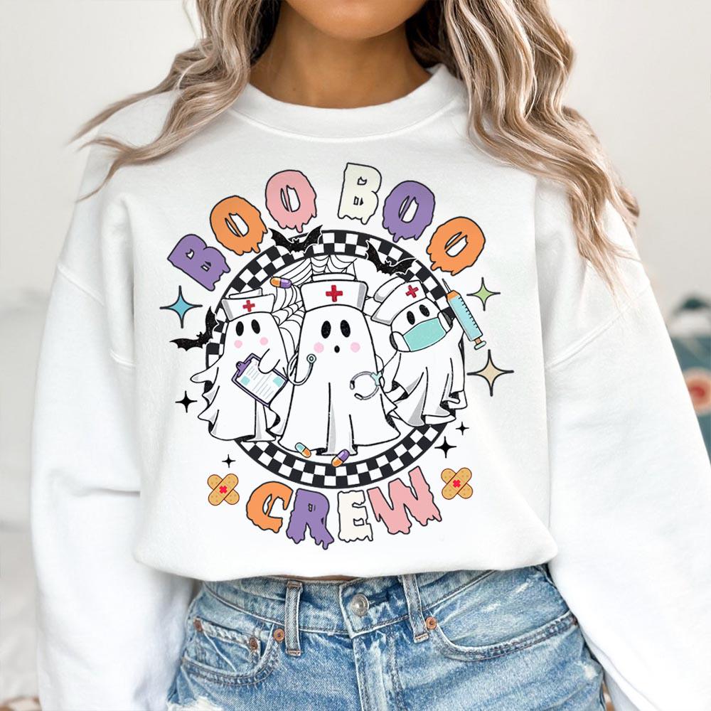 Boo Boo Crew Png, Nurse Halloween Png, Ghost Nurse Png, Nursing ...