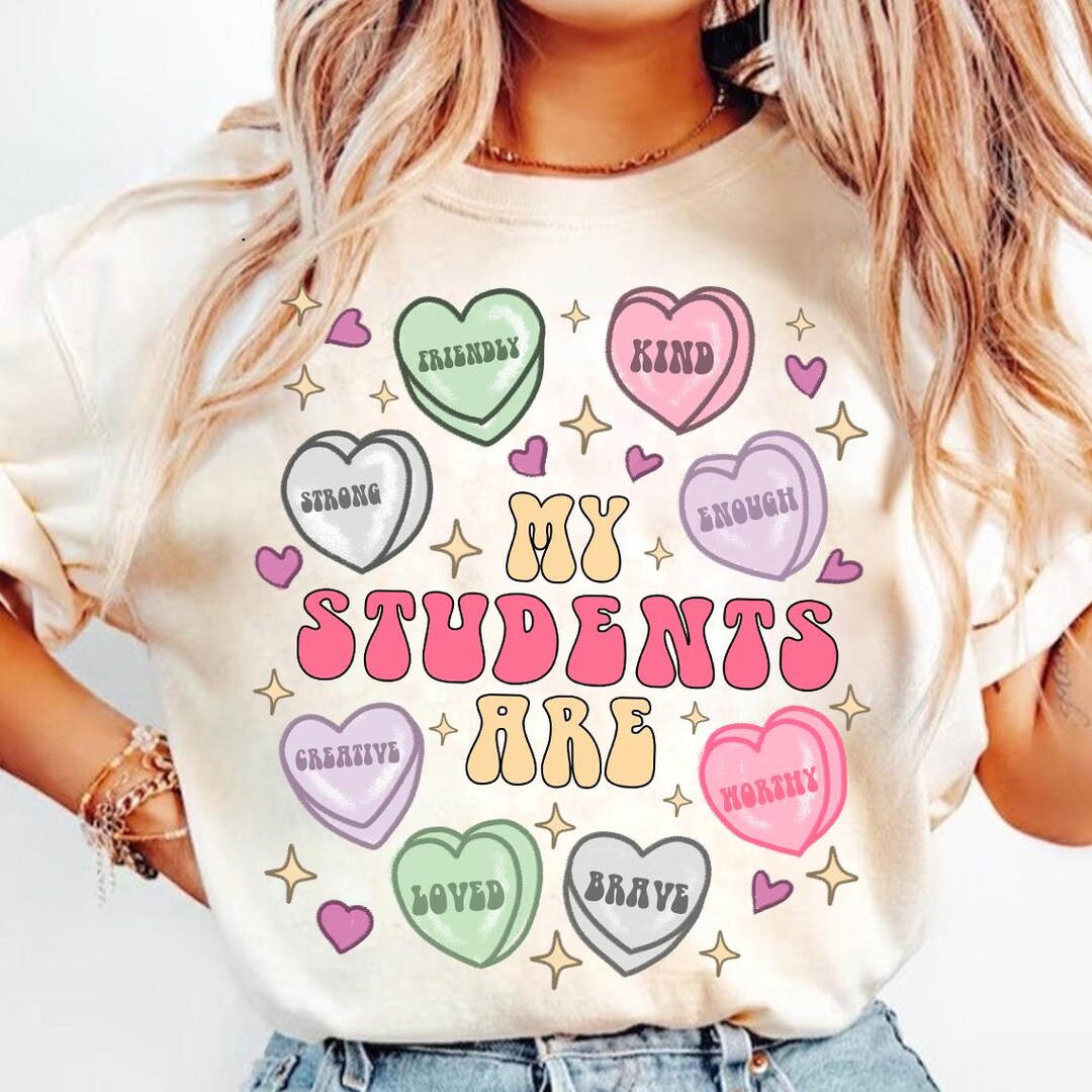 My Students Are Valentine PNG, Heart Candy Brushstroke Png, Positive ...