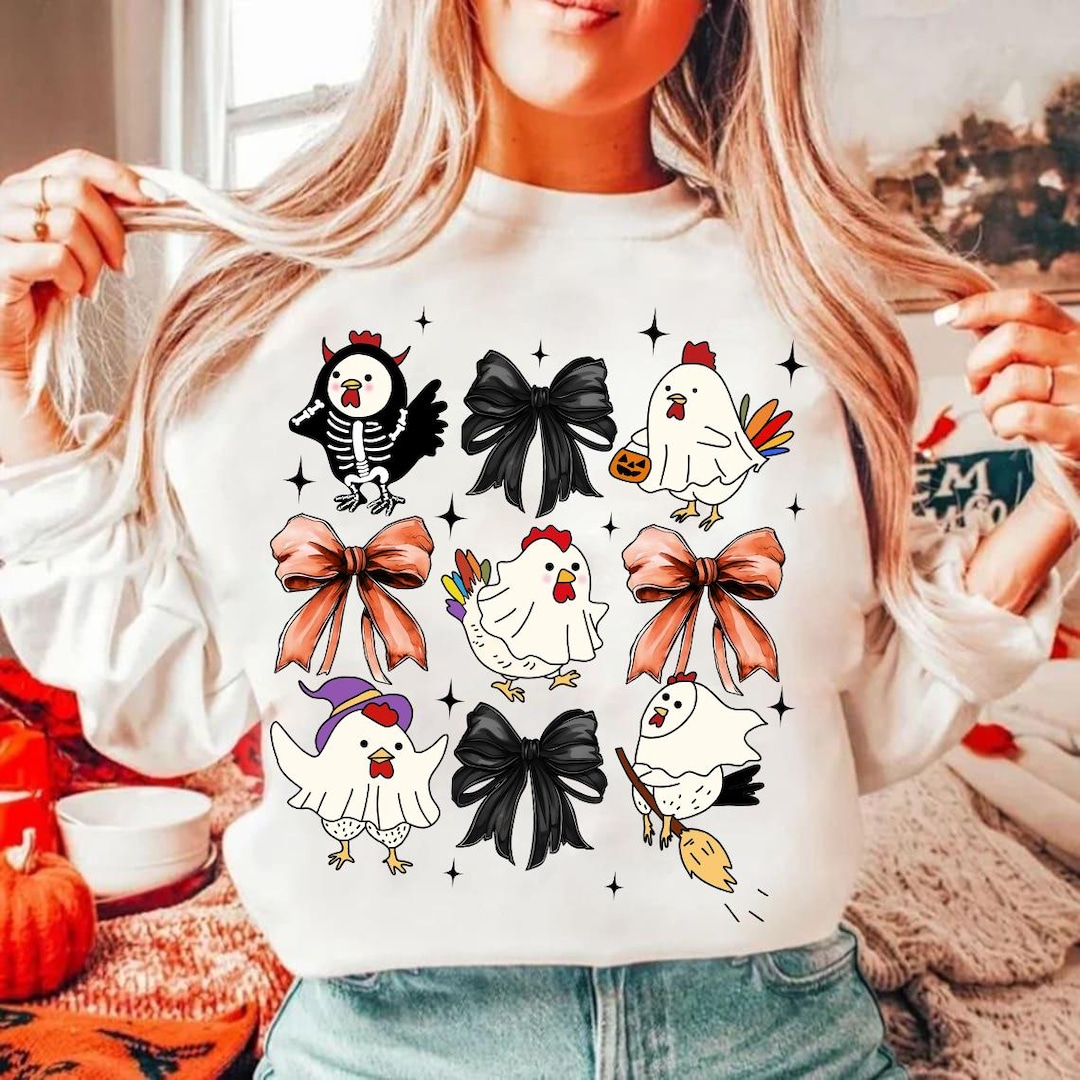 Halloween Chicken Png, Ghost Chickens Png, Halloween Png, Spooky Farm ...