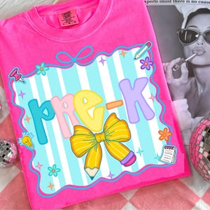 Coquette Back to School PNG Bundle, Teacher First Day of School Design ...