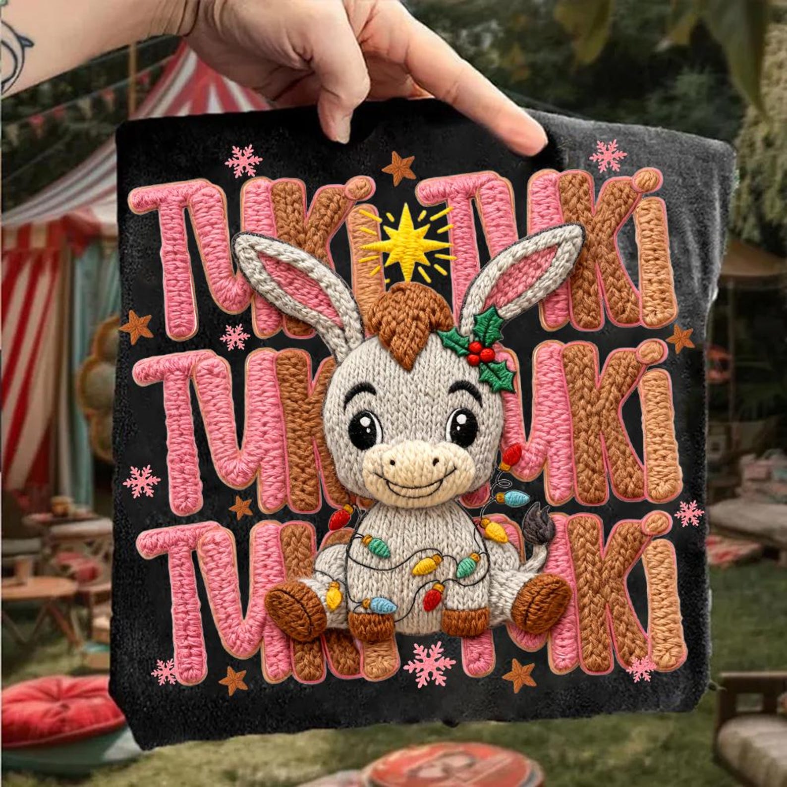 Latch Hook Yarn Crochet Tuki Tuki Donkey Latino Xmas Png, Feliz Navidad ...