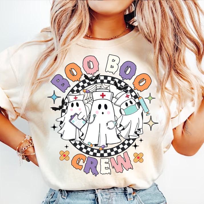 Boo Boo Crew Png, Nurse Halloween Png, Ghost Nurse Png, Nursing ...