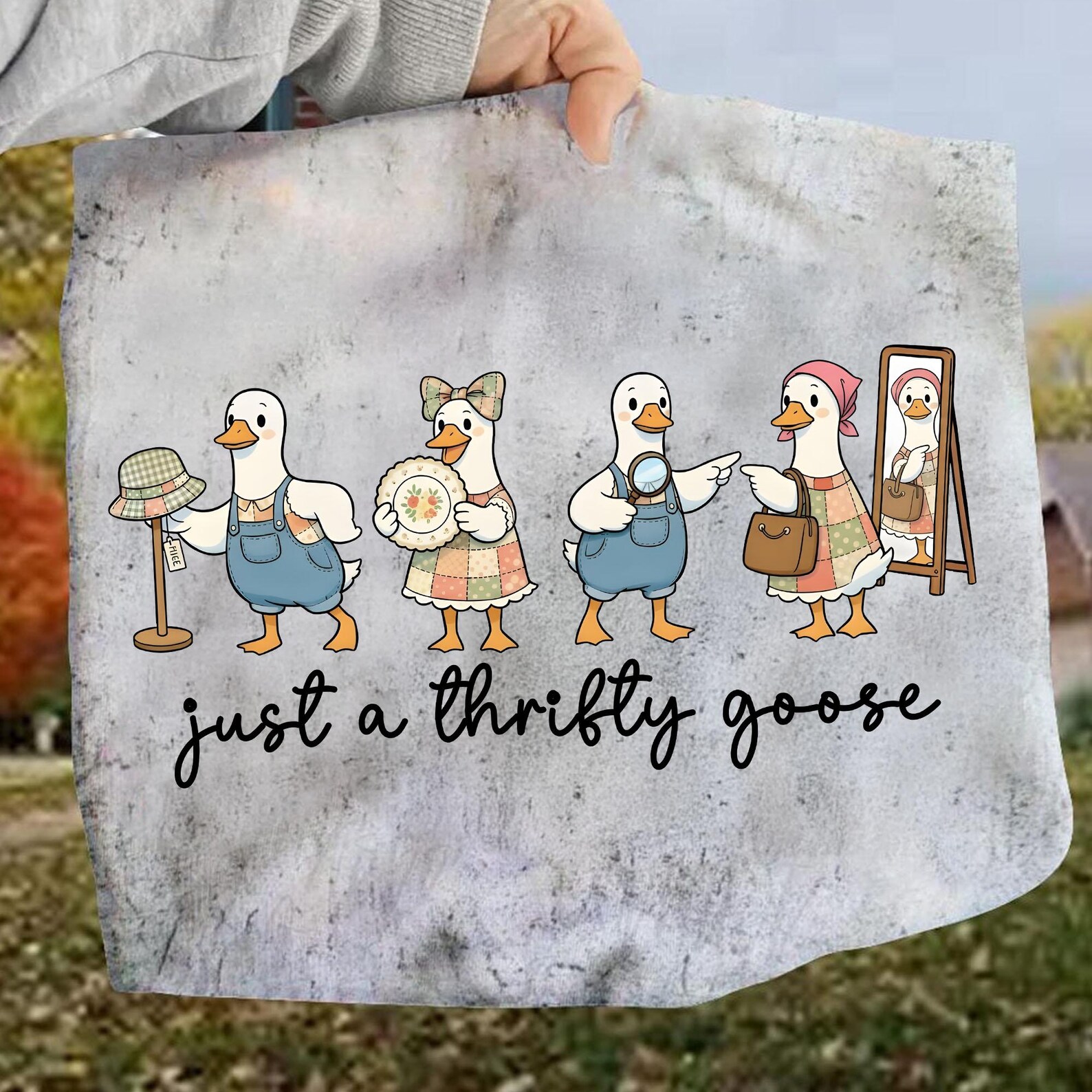 Just A Thrifty Goose PNG, Grandma Goose Png, Funny Silly Thrifting ...