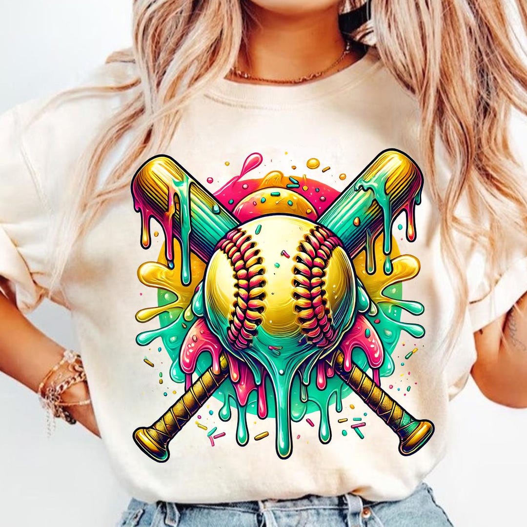 Softball Drip Png, Softball Game Day PNG, Softball T-shirt, Softball ...