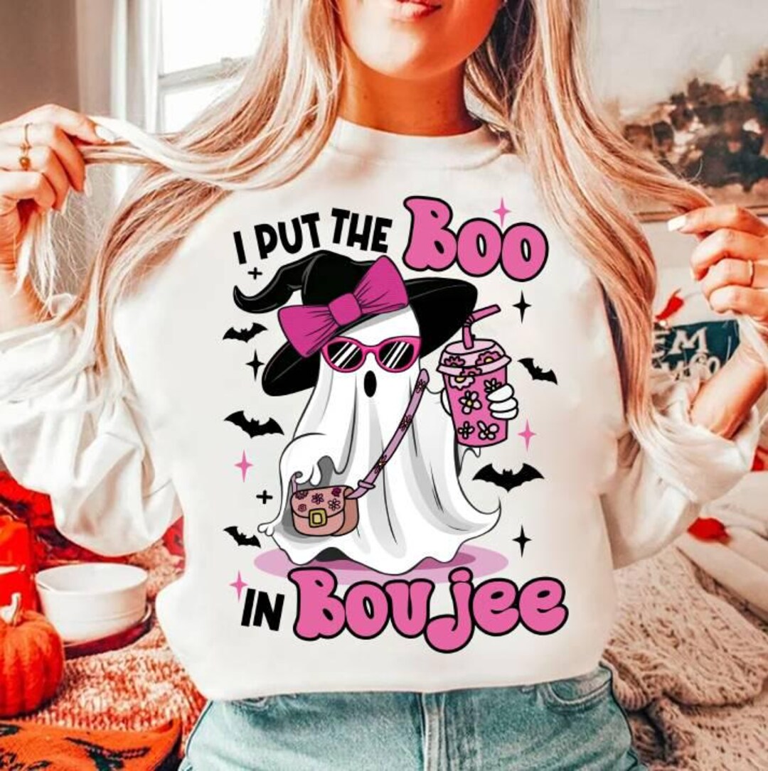I Put the Boo in Boujee Ghost Png, Boo-jee Ghost T Shirt Sublimation ...