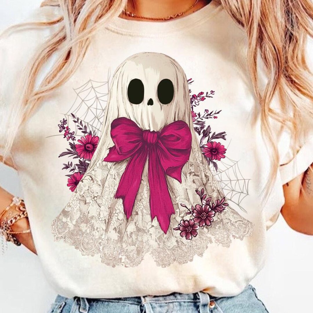 Halloween Lace Ghost Png, Spooky Coquette Png, Girly Ghost Lacey Ghost ...
