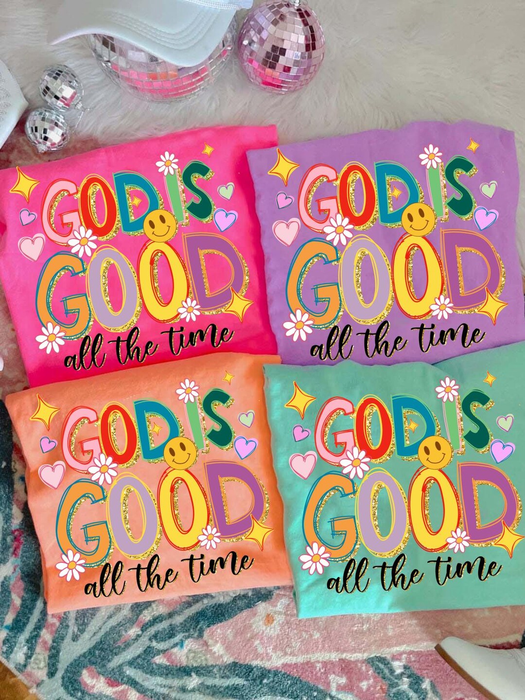 Preppy God is Good All the Time Glitter Doodle PNG, Religious PNG ...