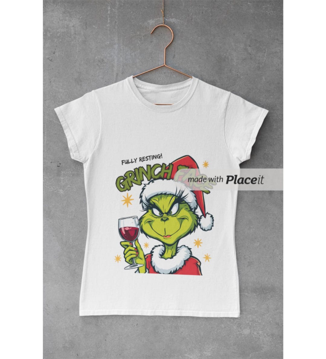 Energetic Female Grinch PNG for Shirt - Etsy
