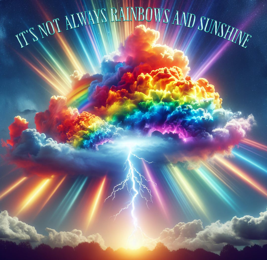 It's Not Always Rainbows and Sunshine T Shirt PNG - Etsy