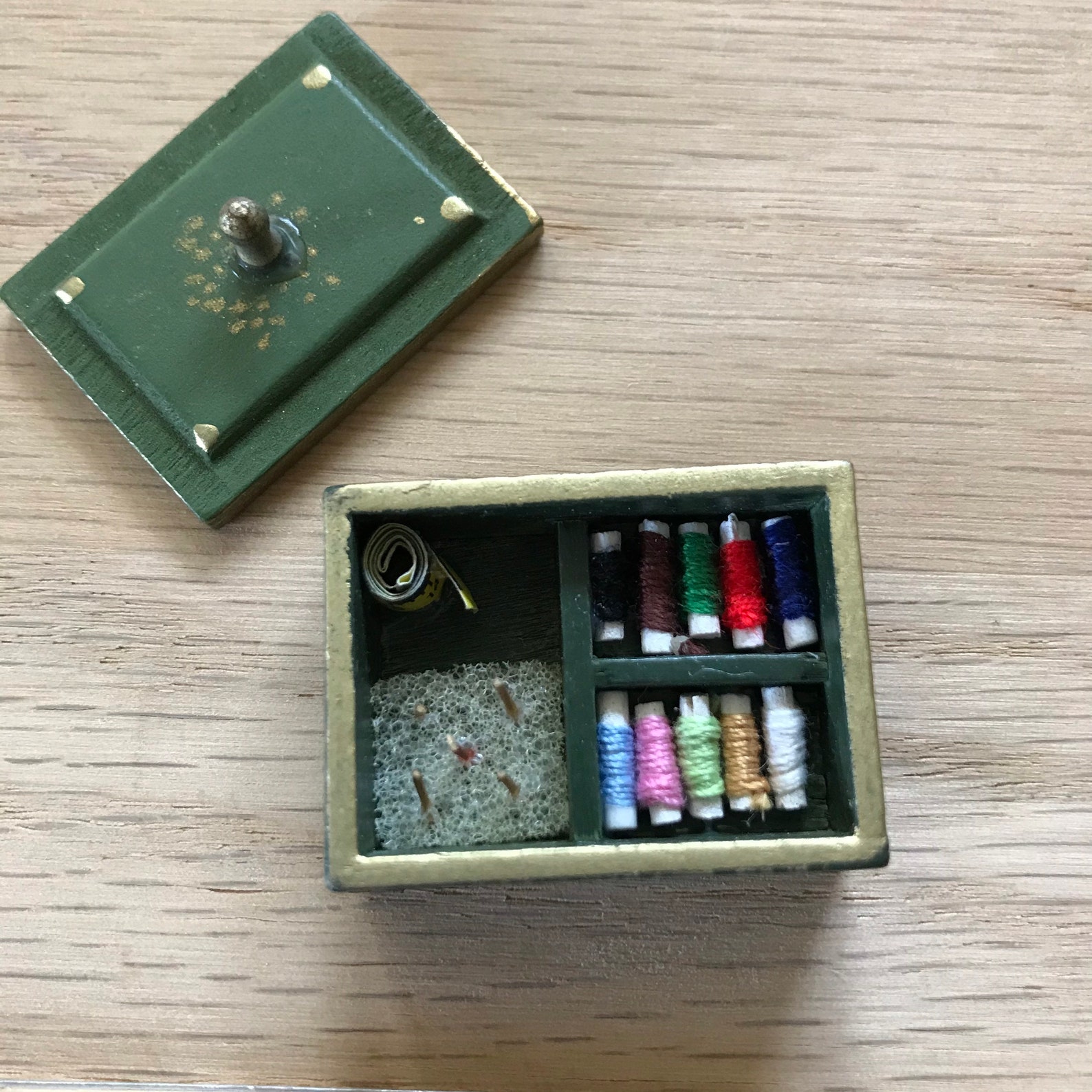 Miniature Sewing Box - Your Choice Color - Etsy