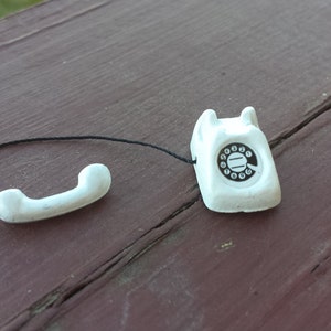 Dollhouse Miniature Rotary Telephone - Your Choice Color - Etsy