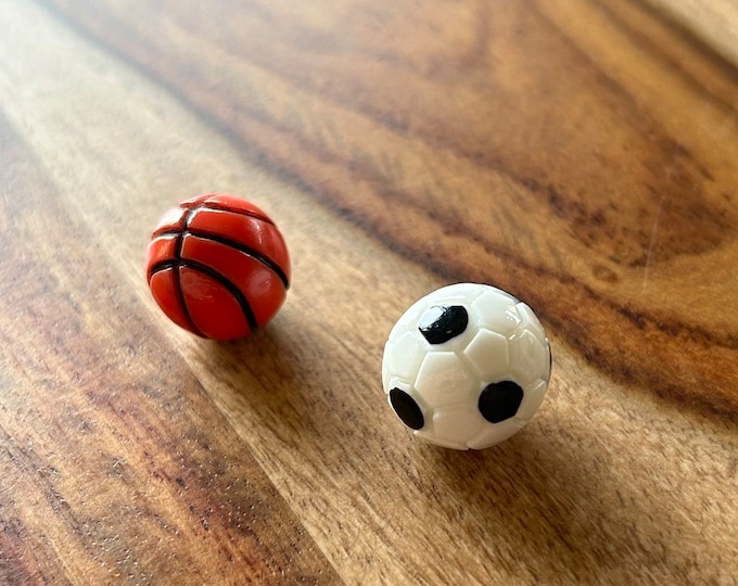 Dollhouse 16mm 3D Miniature Sports Balls Soccer Football and Basketball ...