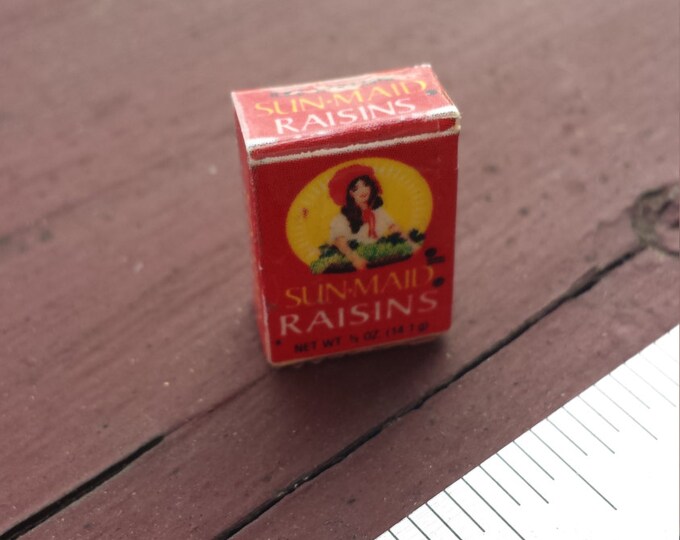 Dollhouse Miniature Raisin Box - Etsy