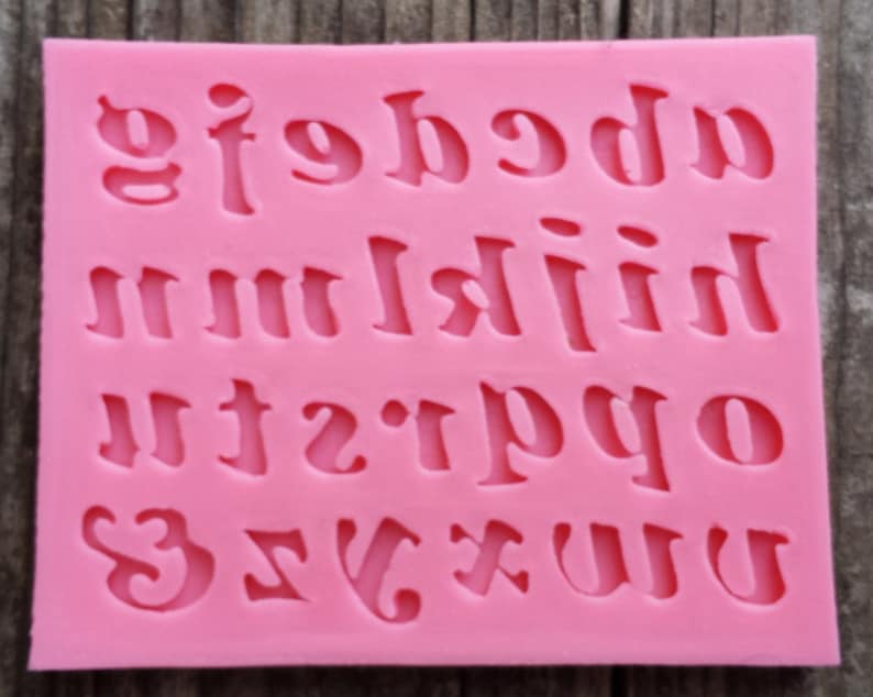 Letters Silicone Mold - Etsy