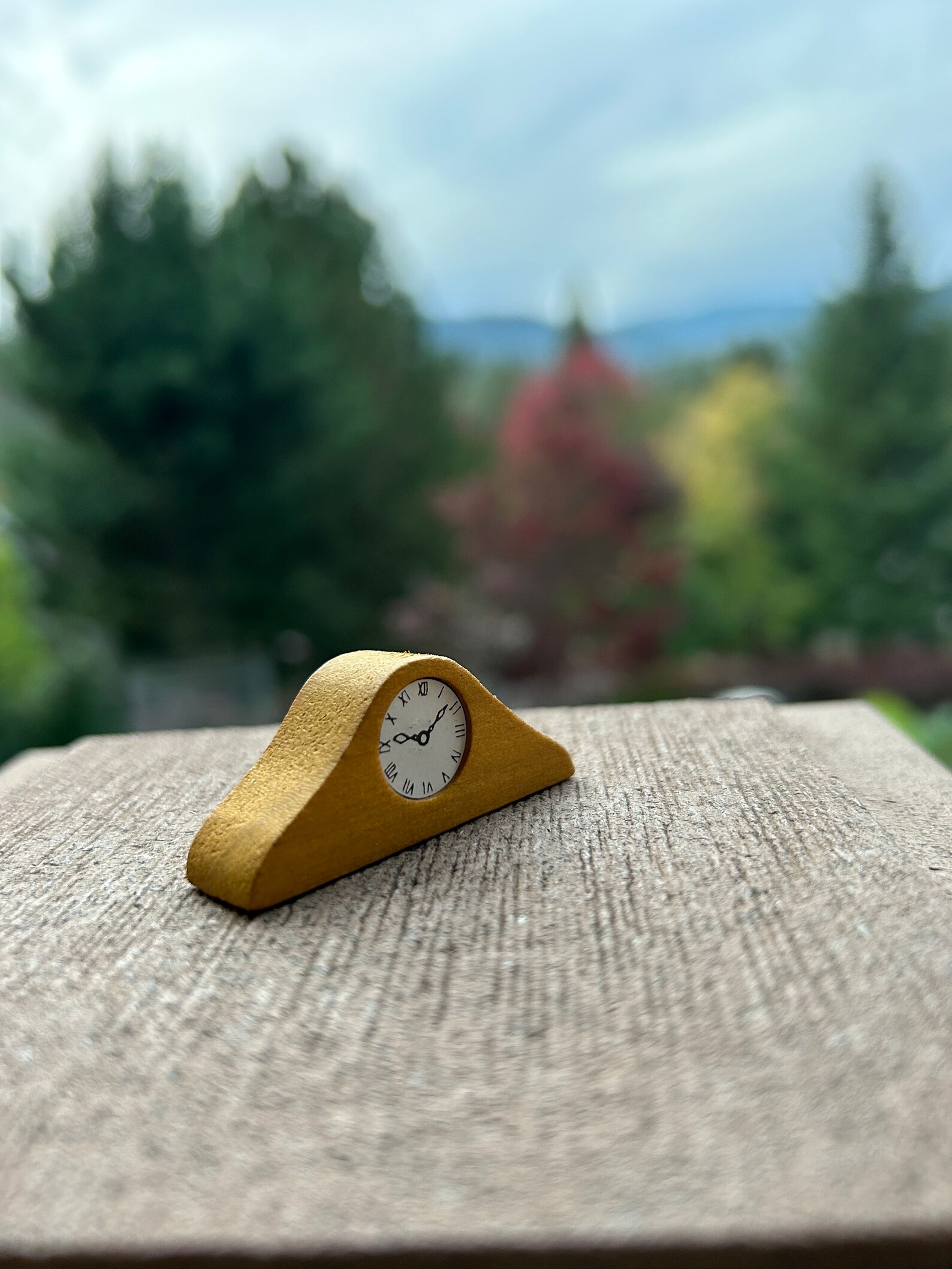 Miniature Wooden Mantel Clock - Etsy