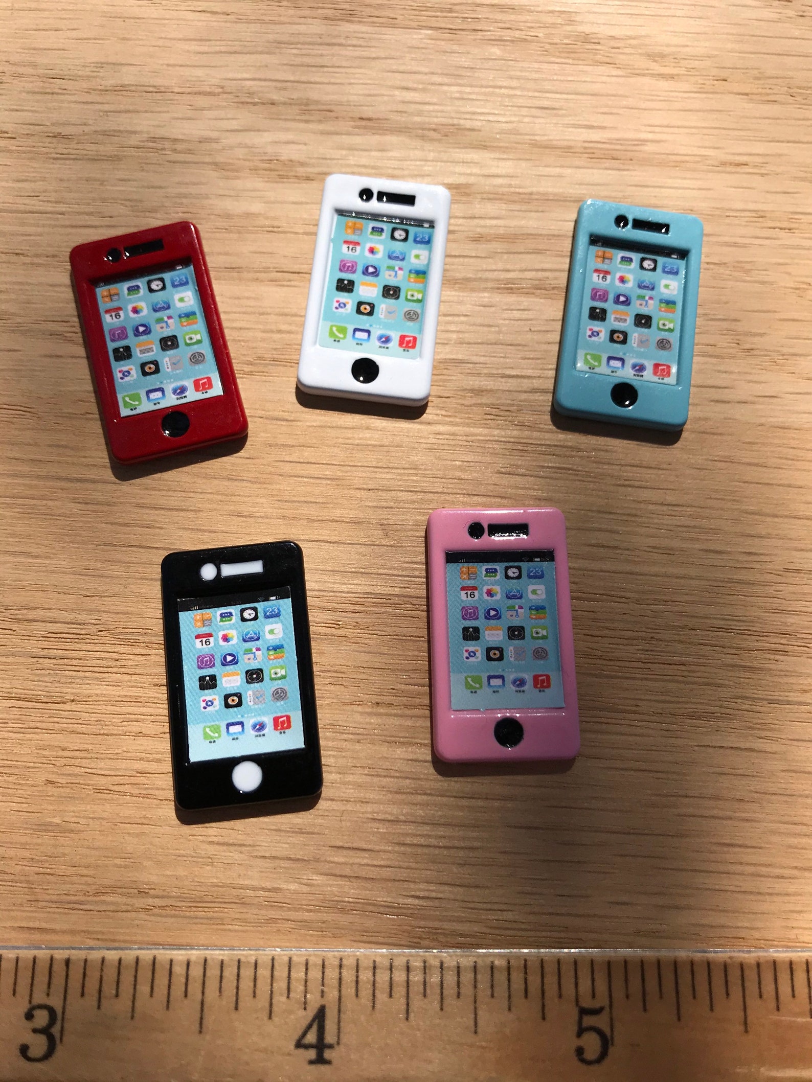 Dollhouse Miniature Phone Your Choice Color - Etsy