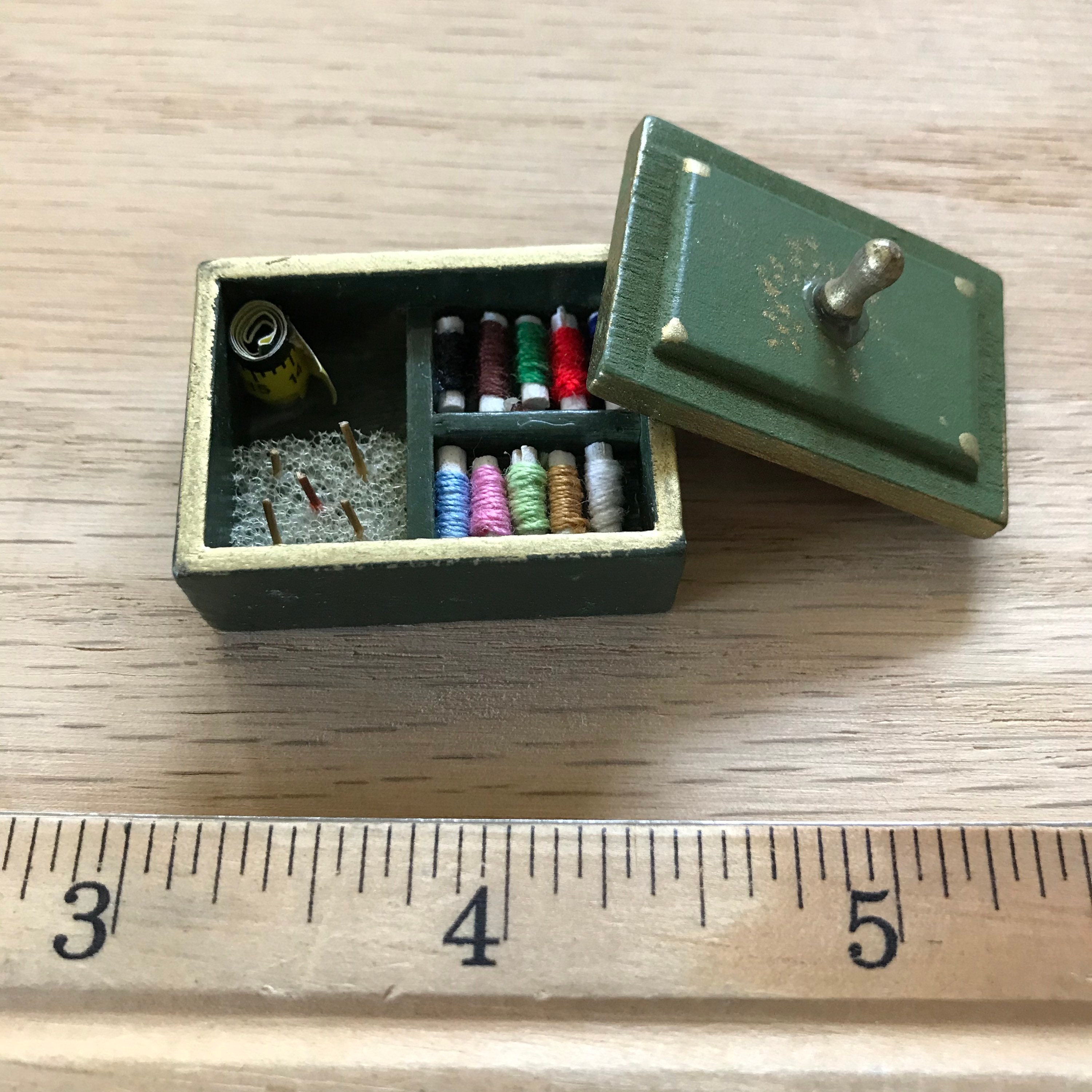 Miniature Sewing Box - Your Choice Color - Etsy