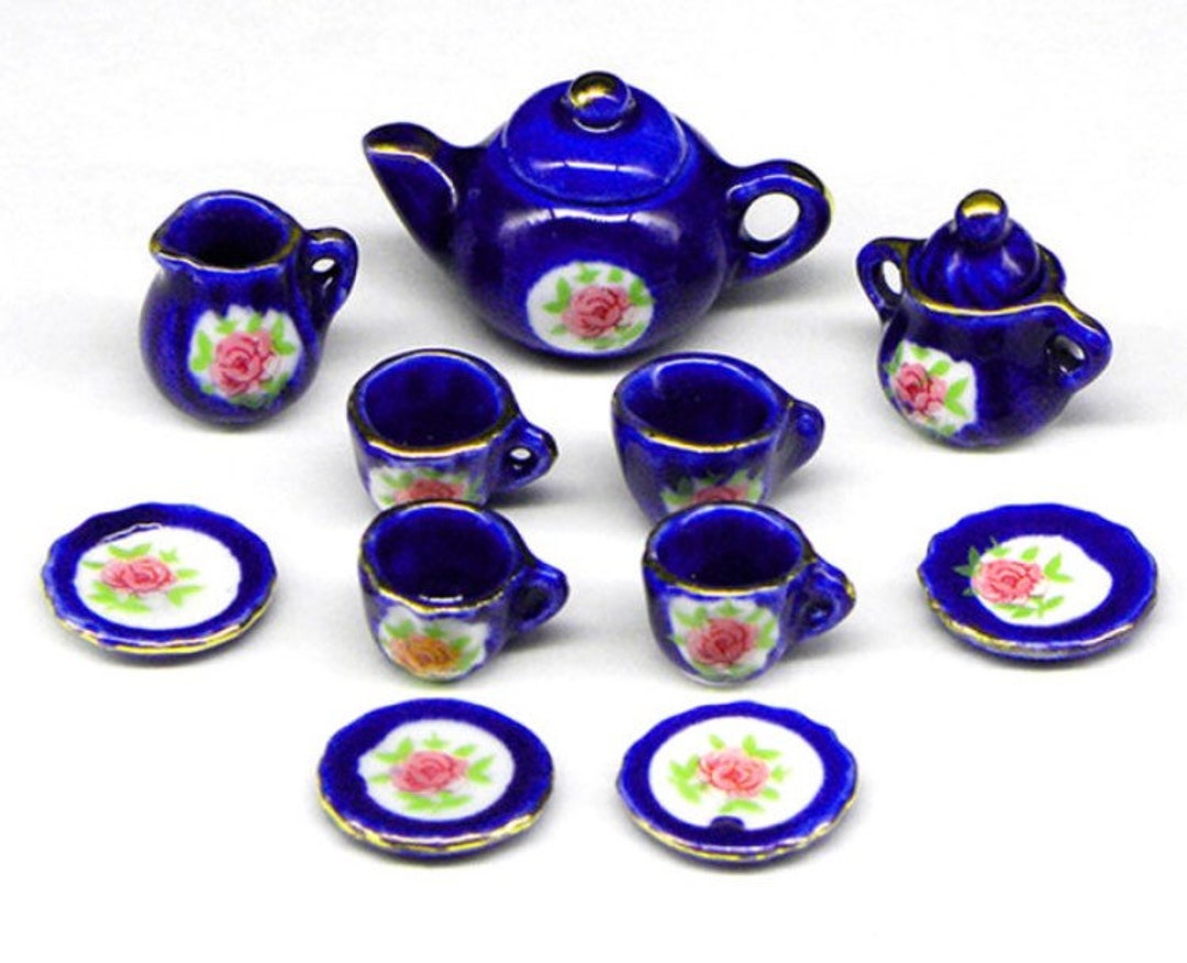 Dollhouse Miniature Tea Set - Your Choice Type - Etsy
