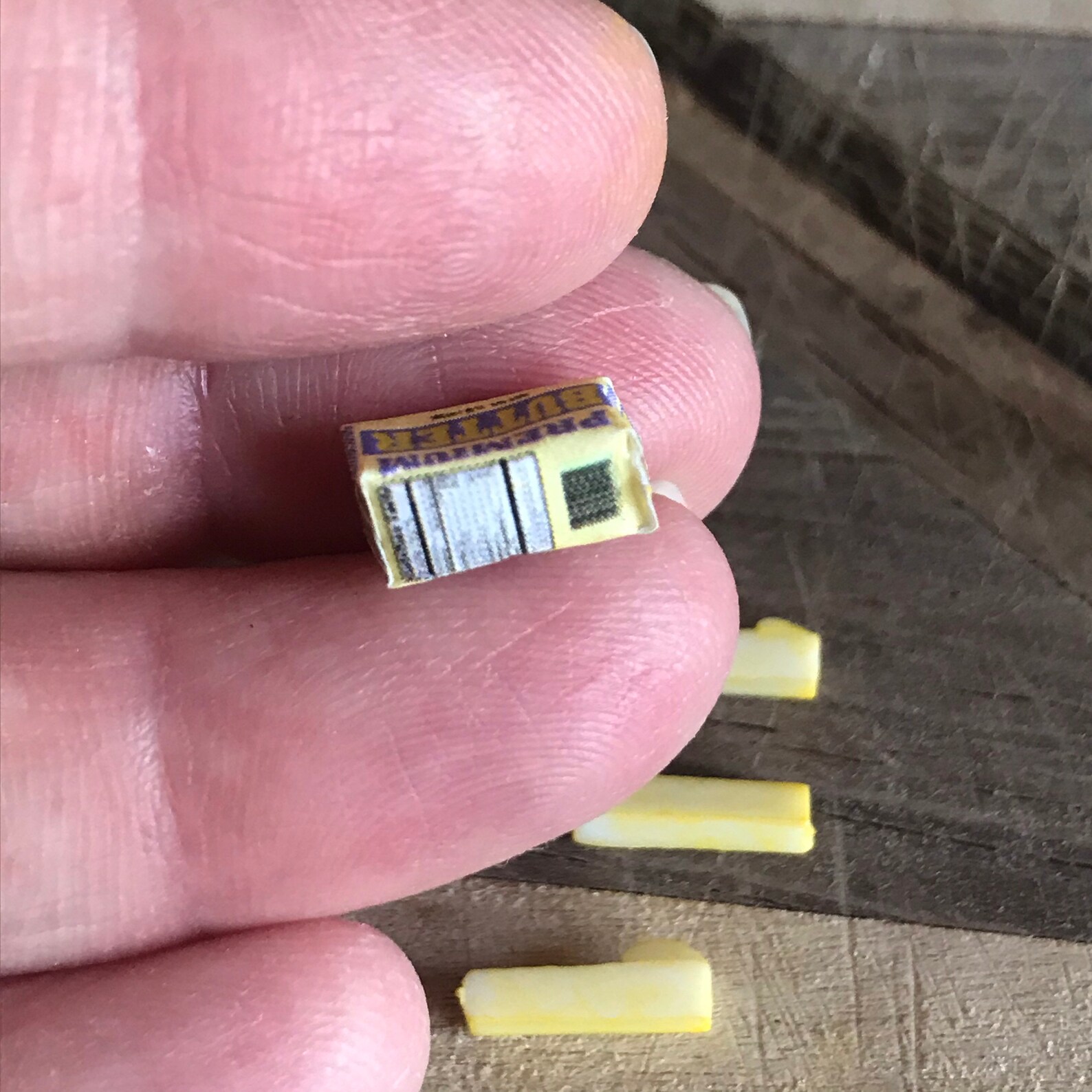 Miniature Butter Box and Sticks - 5 Pieces - Etsy