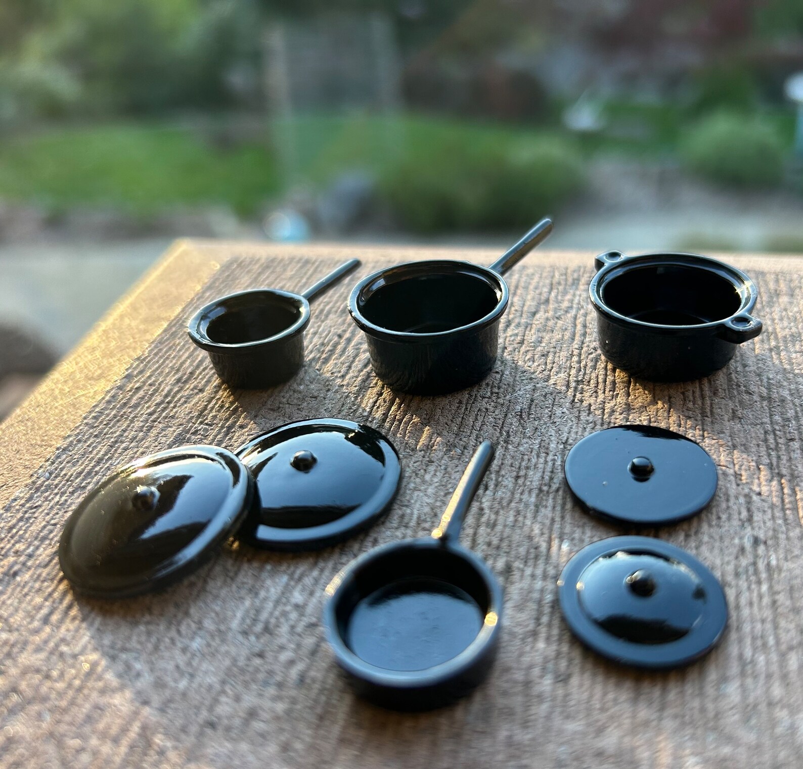 Dollhouse Miniature Pots and Pans - 8 Pieces - Your Choice Color - Etsy