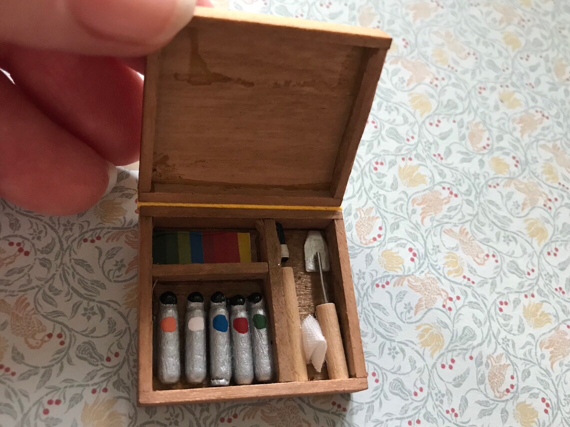 Dollhouse Miniature Artists Box - Etsy