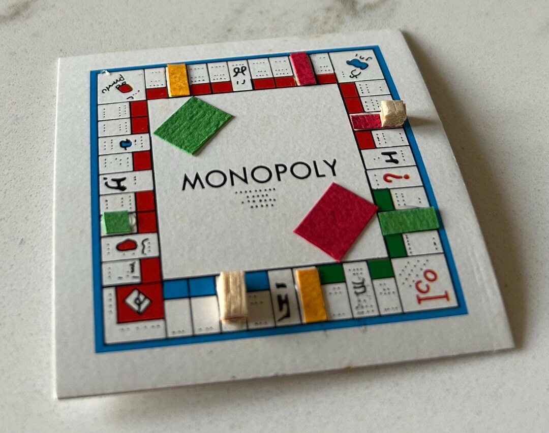 Dollhouse Miniature Monopoly Board - Etsy