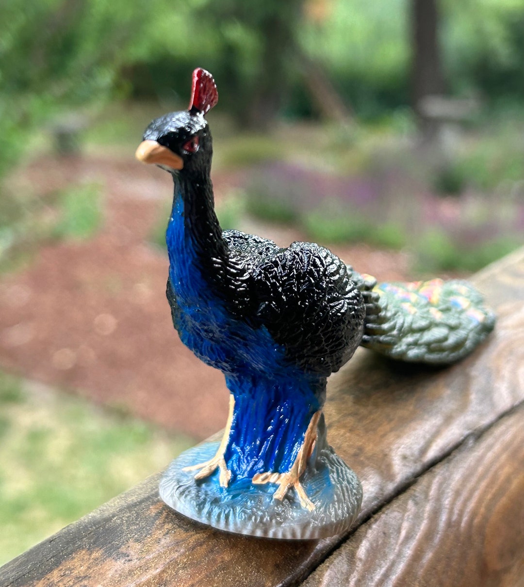 Dollhouse Miniature Peacock - Etsy
