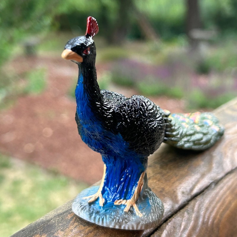 Miniature Peacock Figurines - Etsy